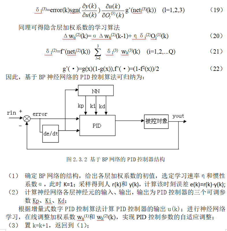 BP算法 神经网络PID 原理及matlab注释版代码_bp神经网络 pi控制器算法-CSDN博客