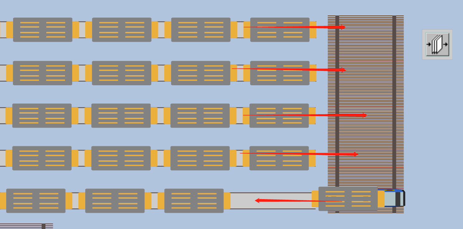 Plant simulation16.0汽车总装车间仿真第二步：仿真模型搭建Part01——滑橇线物流输送_Aqua_YF的博客-CSDN博客