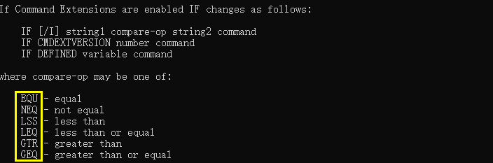 Windows cmd命令(三)if指令_cmd if-CSDN博客