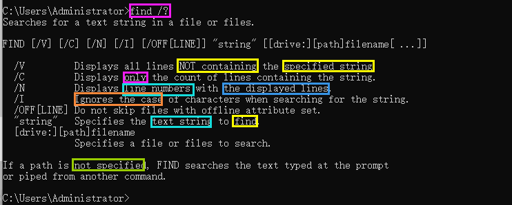 Windows cmd命令(五)find和findstr指令_cmd find-CSDN博客