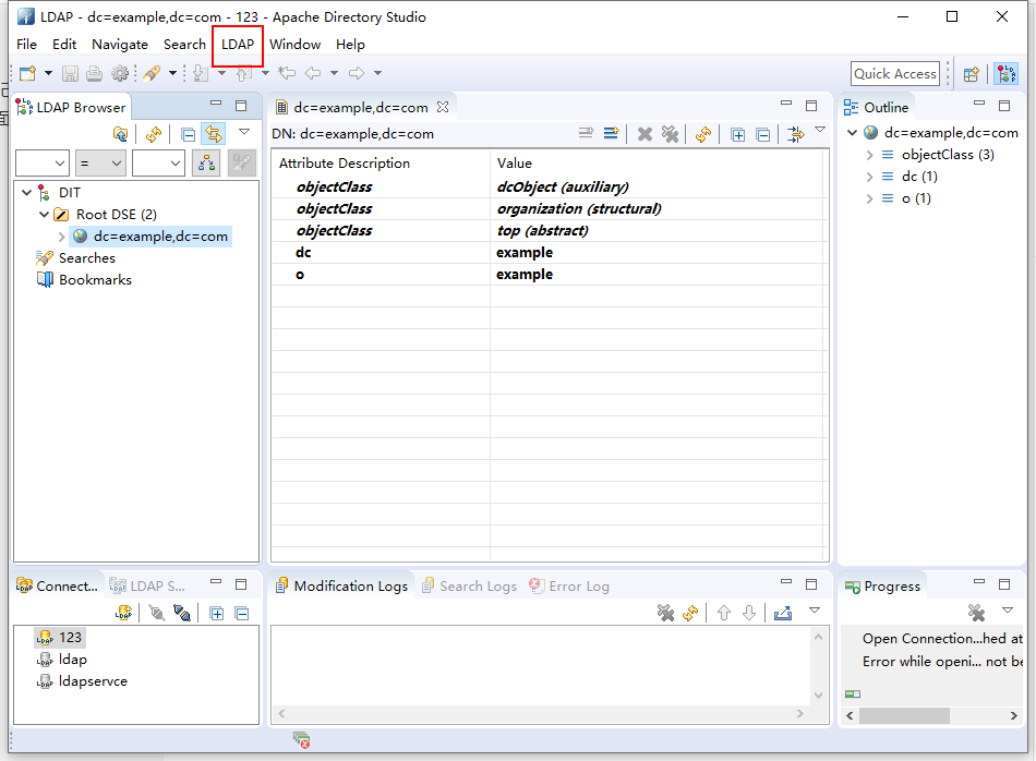 Apache Directory Studio安装和使用教程_apachedirectorystudio-CSDN博客