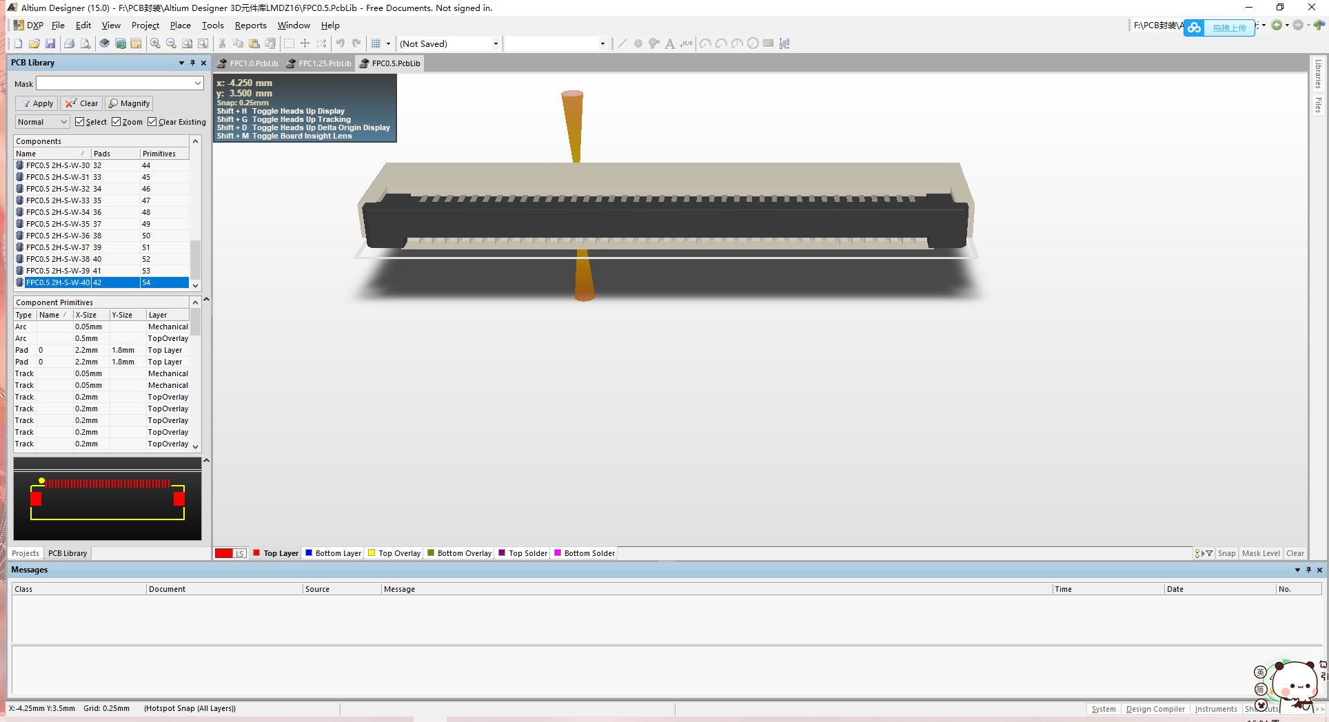 Altium Designer FPC原理图库、封装库分享包含3D效果_fpc封装库-CSDN博客