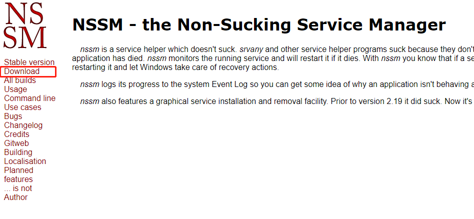 Servicios de implementación de NSSM en Windows (BAT o EXE) - programador clic