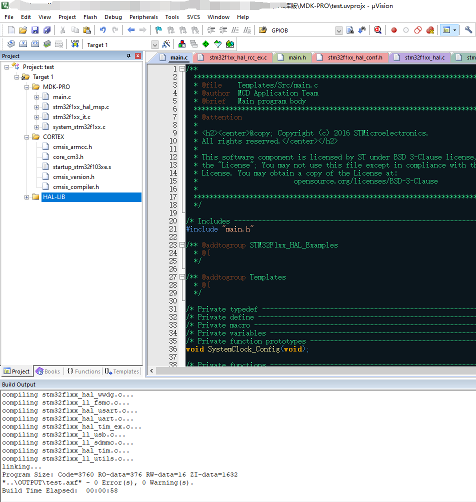 Keil5创建HAL库版本的STM32F103ZET6工程，实现简单的LED亮灭demo_stm32f103zet6可以用hal库吗-CSDN博客
