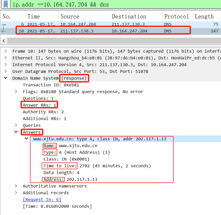 Wireshark Labs(3): DNS v7.0_wireshark lab: dns-CSDN博客