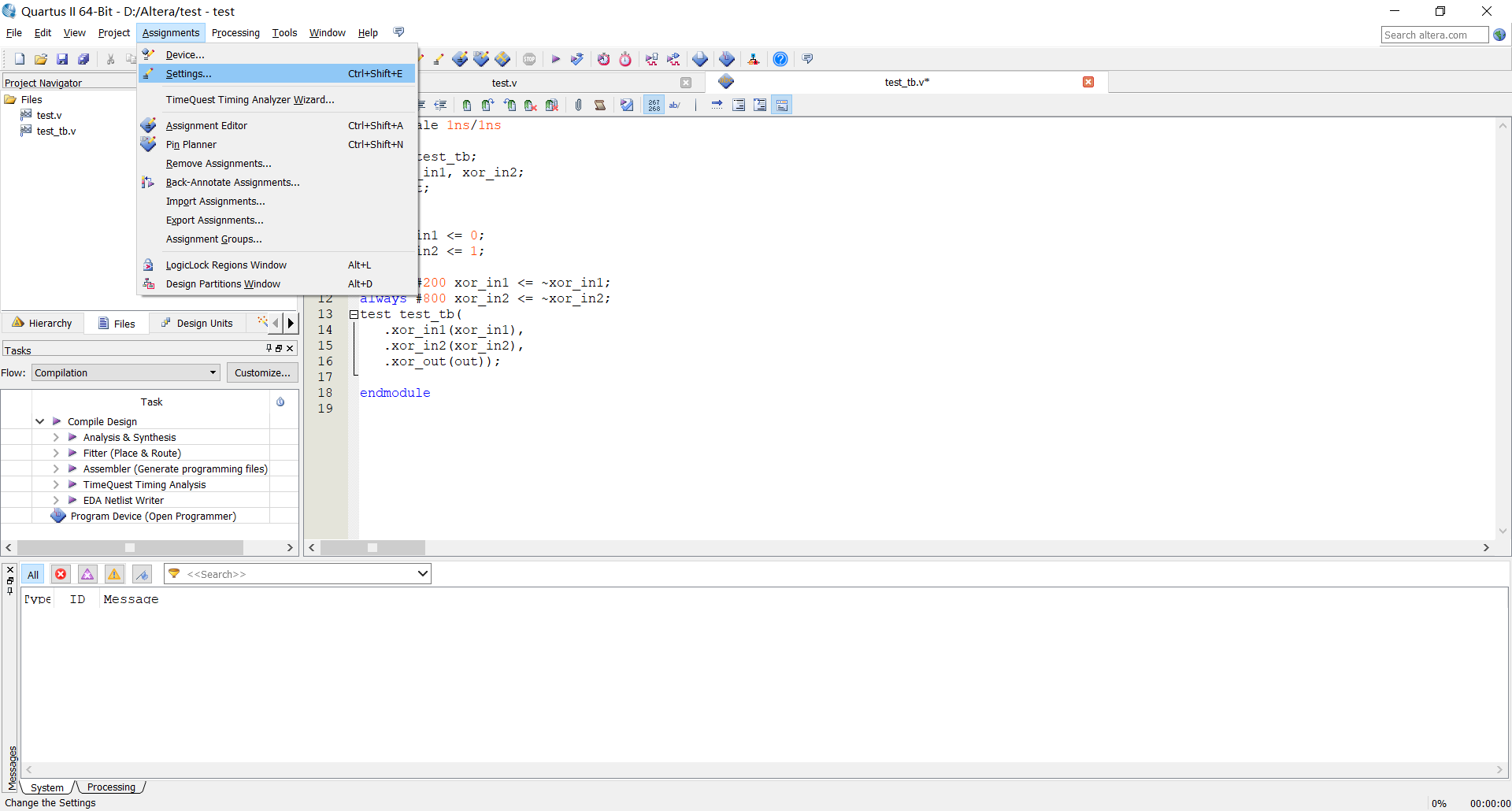 Quartus II与ModelSim联合仿真_quartus ii和modelsim-CSDN博客