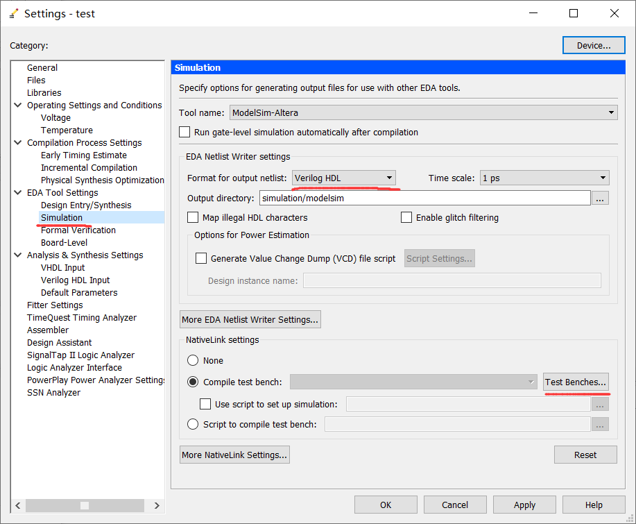 Quartus II与ModelSim联合仿真_quartus ii和modelsim-CSDN博客