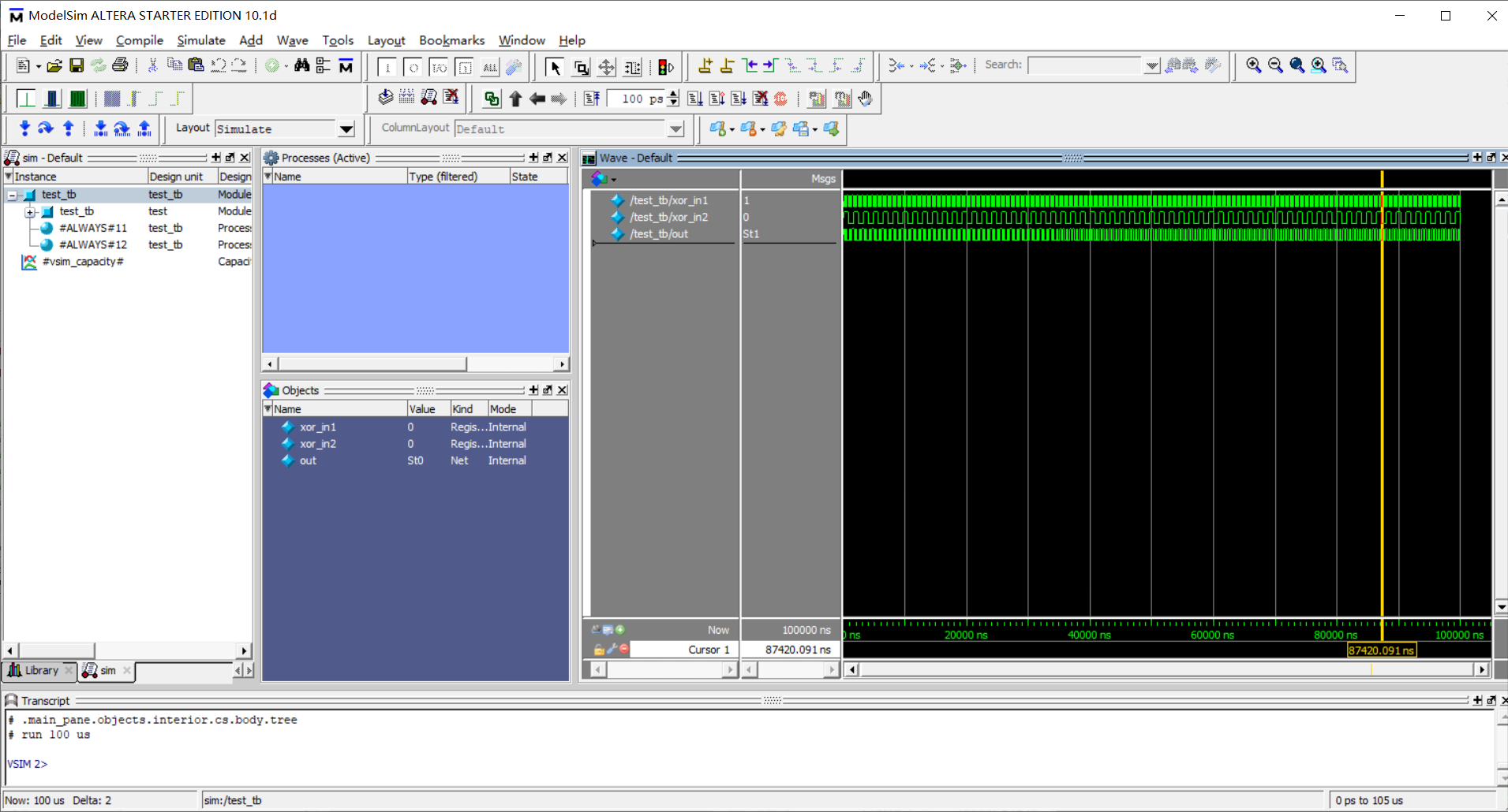 Quartus II与ModelSim联合仿真_quartus ii和modelsim-CSDN博客