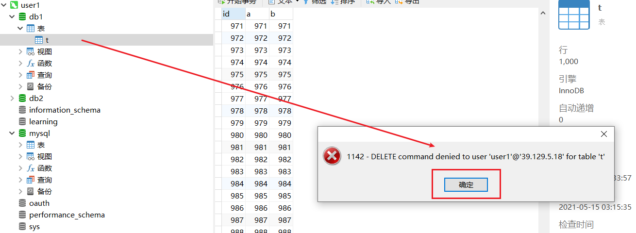 MySQL如何进行权限管理，如何让不同的用户具有操作不同的数据库或表的权限？_数据库表可以开不同权限-CSDN博客