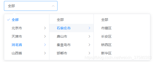 Vue Elementui 实现全国各个省份相对应城市的联动选择vue Elementui省市联动 Csdn博客