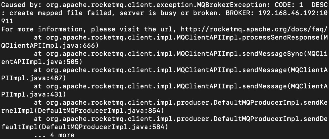【MQ】Mac安装Rocket MQ_the broker's disk is full-CSDN博客