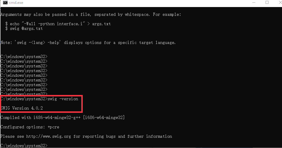 Win10下安装swig Windows10 安装swig Csdn博客