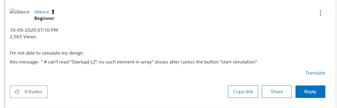 # can‘t read “Startup(-L)“: no such element in array # Load canceled_can't read "startup(-l ...