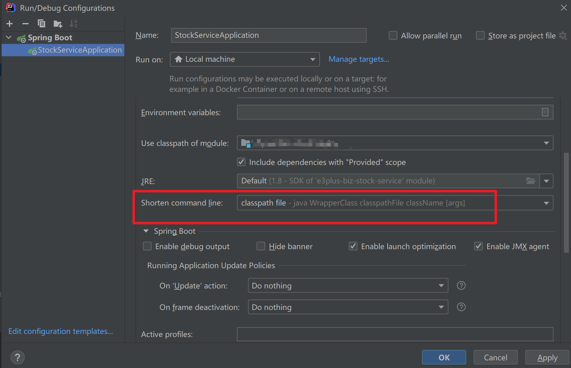 Intellij Idea运行报command Line Is Too Long Shorten Command Line For Xxx Or Also的解决办法 Shorten