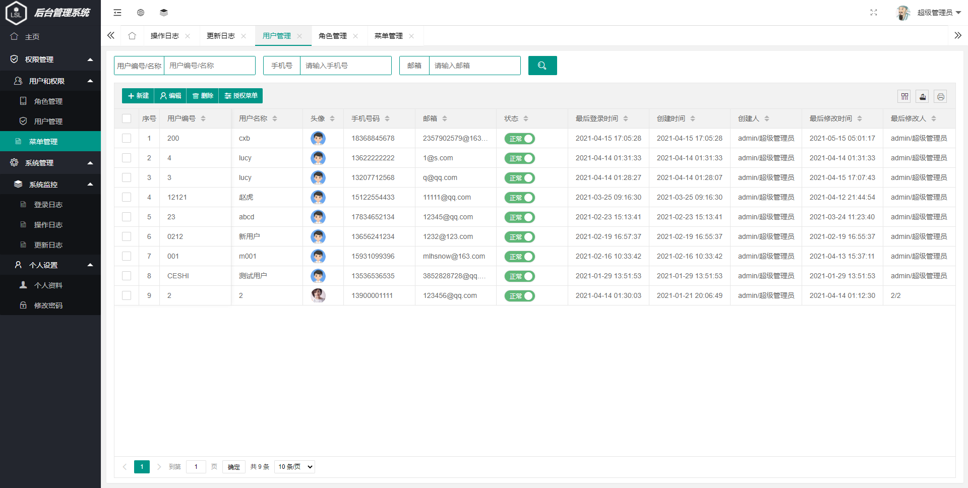 基于layui的通用后台权限管理系统_flask rabc layui权限管理系统-CSDN博客