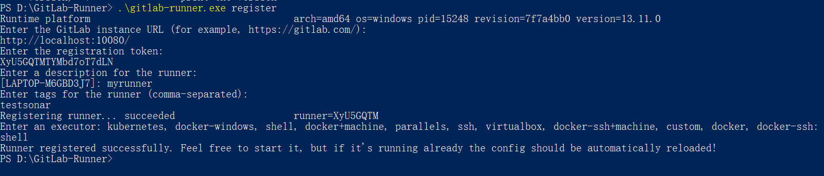 Windows10系统下搭建CI/CD: gitlab + gitlab runner + docker + sonaqube_win10开发环境 cicd-CSDN博客