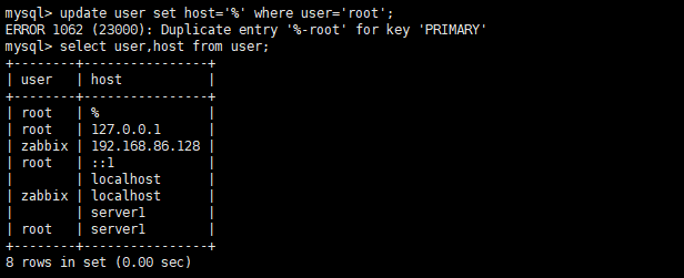 SQLyog连接数据库报错1130：Host ‘192.168.0.1‘ is not allowed to connect to this MySQL server问题的解决_sqlyog ...