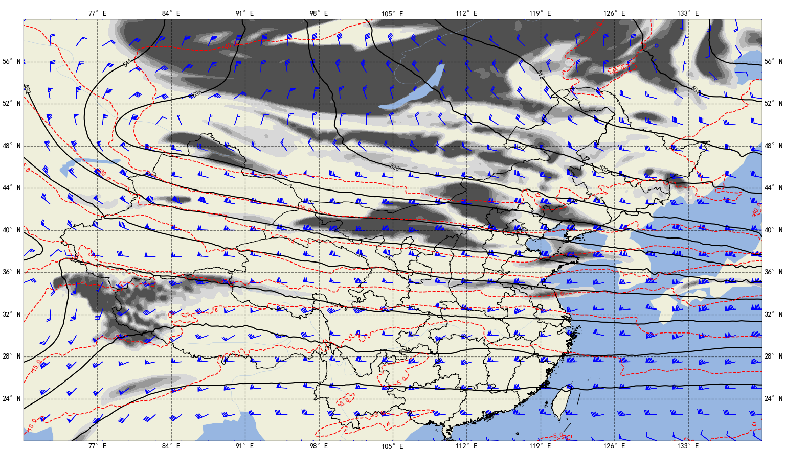 pyQt5结合Cartopy和matplotlib在界面中画micaps欧洲数值预报_micaps如何显示值-CSDN博客
