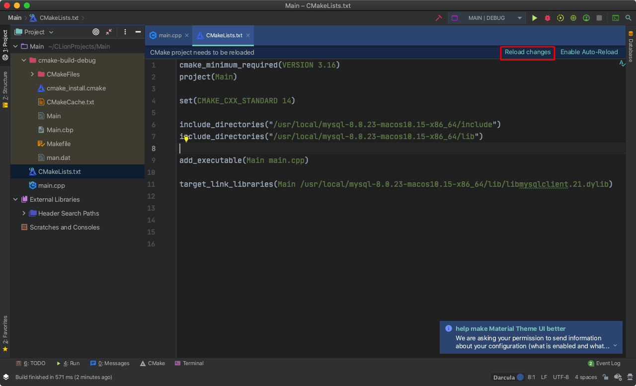 Clion + mysql (win/Mac + 本地/远程)_mac使用纯c语言操作mysql-CSDN博客