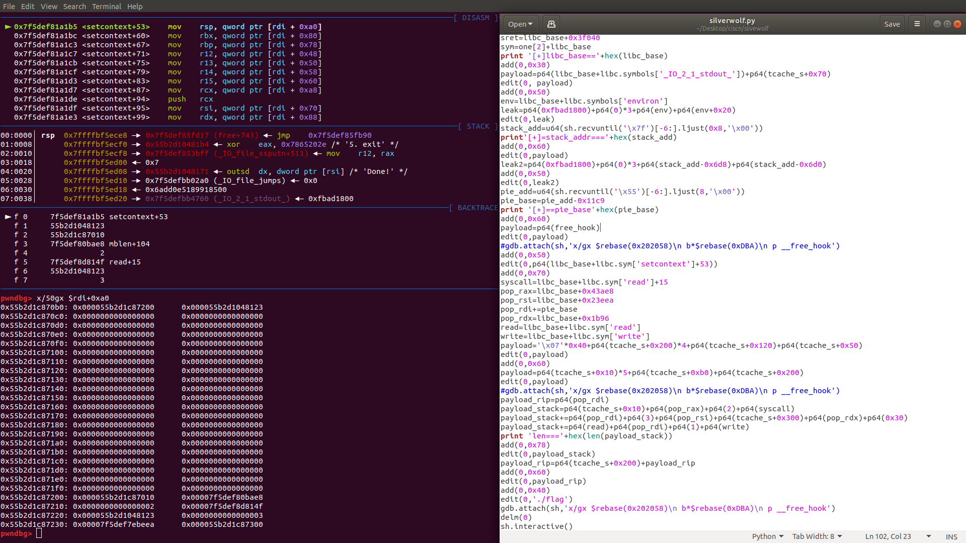 ciscn_2021_pwn_lonelywolf&silverwolf_pwn silverwolf-CSDN博客
