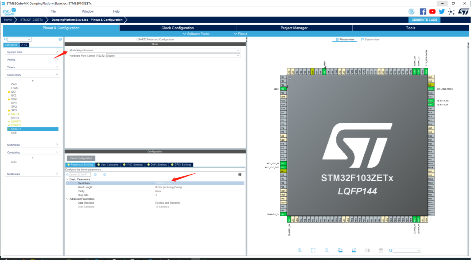 stm32h743ViTx CubeMx spi主、从机实验 - 程序员大本营