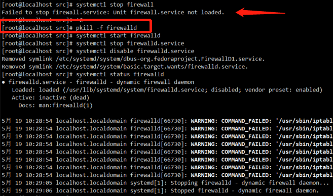 RedisDesktopManager 管理 redis Failed to stop firewall.service: Unit firewall.service not loaded ...