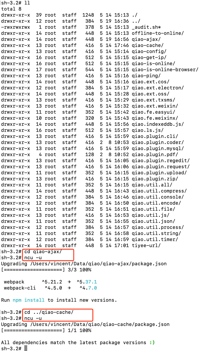 Nodejs实战：批量更新npm包_npm update-CSDN博客
