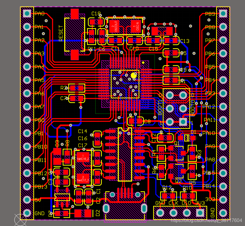 Pcb设计之stm32最小系统板 Csdn博客
