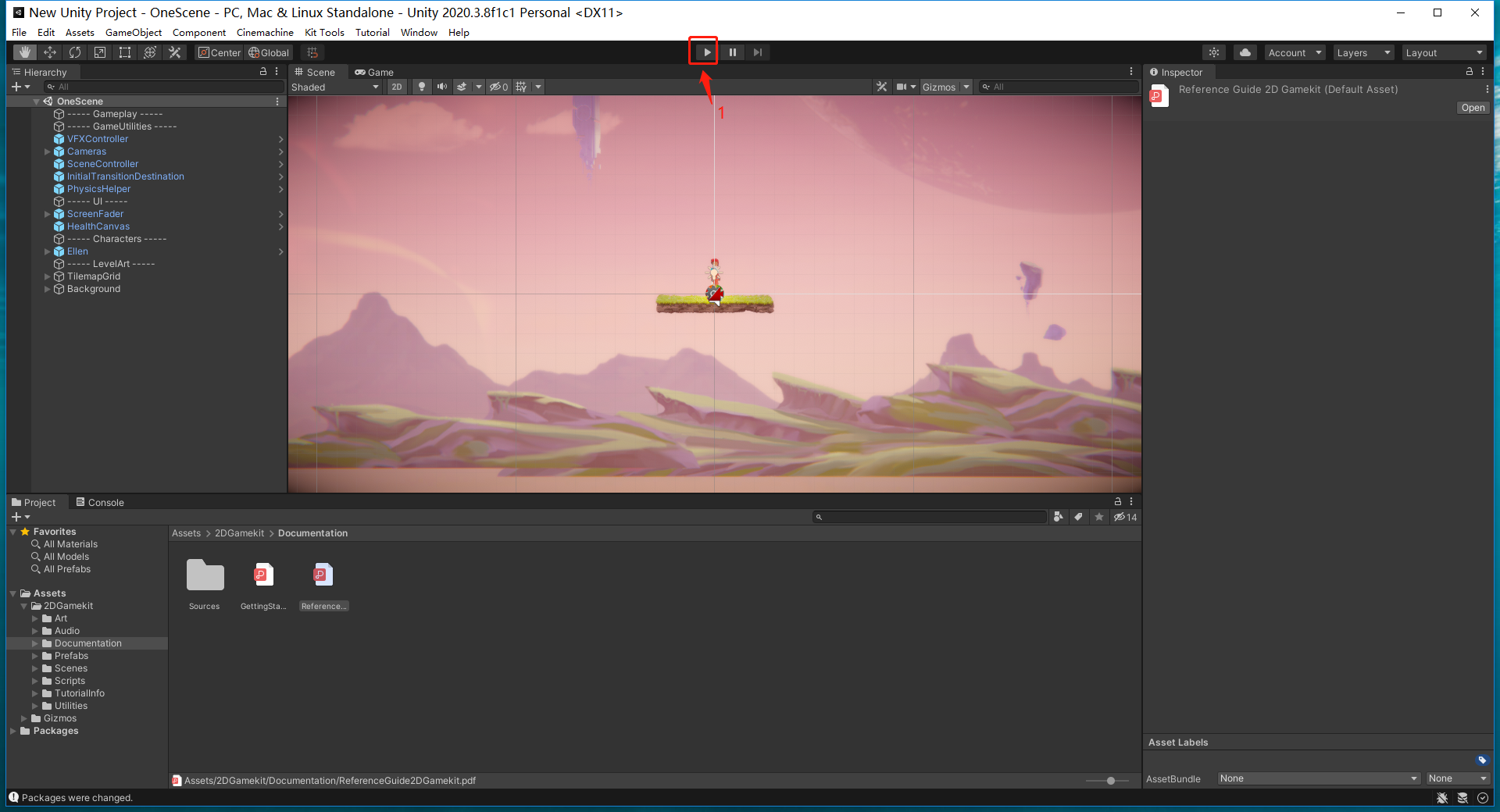 unity2d游戏开发系列教程：二、新建工程并熟悉Unity编辑器常用功能_unity2d项目怎么打开-CSDN博客