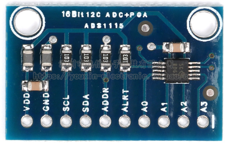 Arduino UNO驱动ADS1115模数转换模块_优信电子的博客-CSDN博客