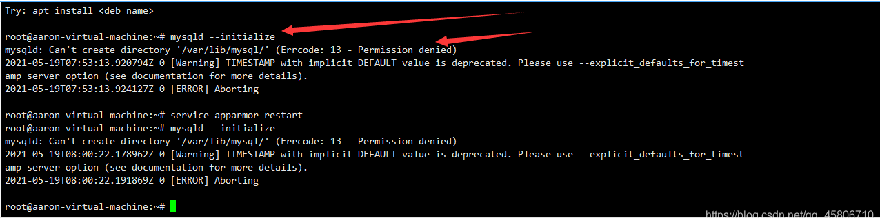 Linux部署MYSQL出现的Permission denied问题和MySQLinitialize密码_麒麟安装mysql提示permission denied-CSDN博客