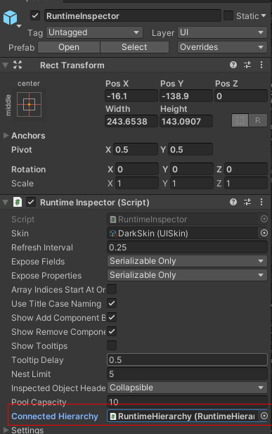 Unity小实用四-强大的Runtime Inspector & Hierarchy，助你提高手机端调试效率_runtimeinspector-CSDN博客