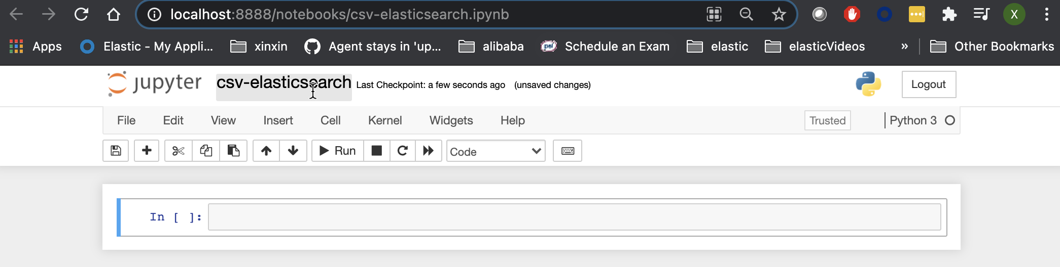 Elasticsearch：使用 Jupyter Notebook 创建 Python 应用导入 CSV 文件_jupter 导入csv中文-CSDN博客
