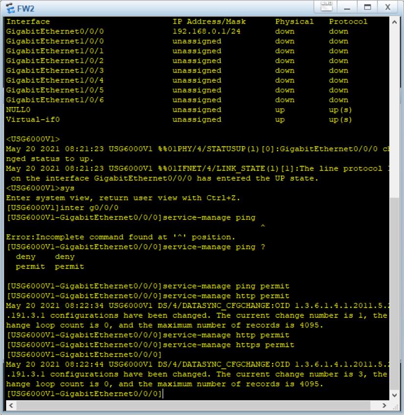 Huawei Simulator ENSP USG6000V Firewall Open Configuration Web Login - Programmer Sought