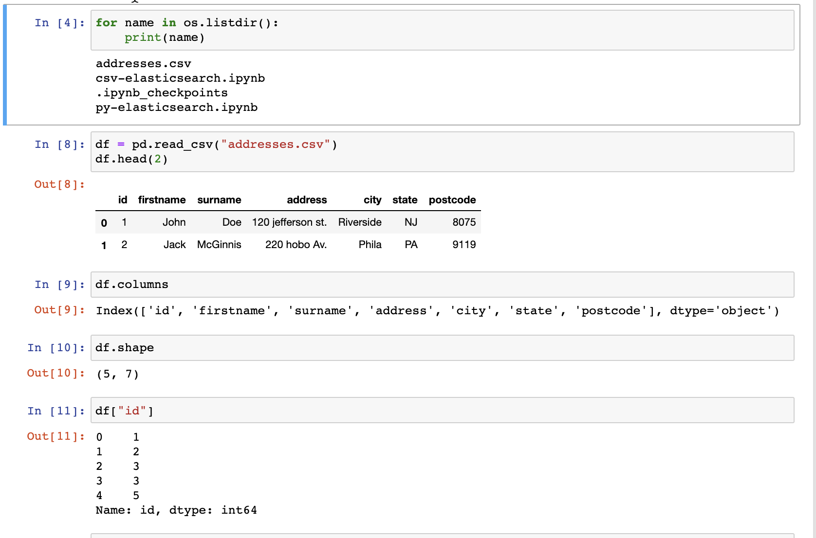 Elasticsearch：使用 Jupyter Notebook 创建 Python 应用导入 CSV 文件_jupter 导入csv中文-CSDN博客