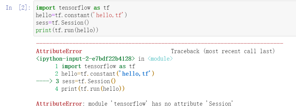 tensorflow 2.0没有Session()板块解决办法_tf.session() tensorflow2.0-CSDN博客