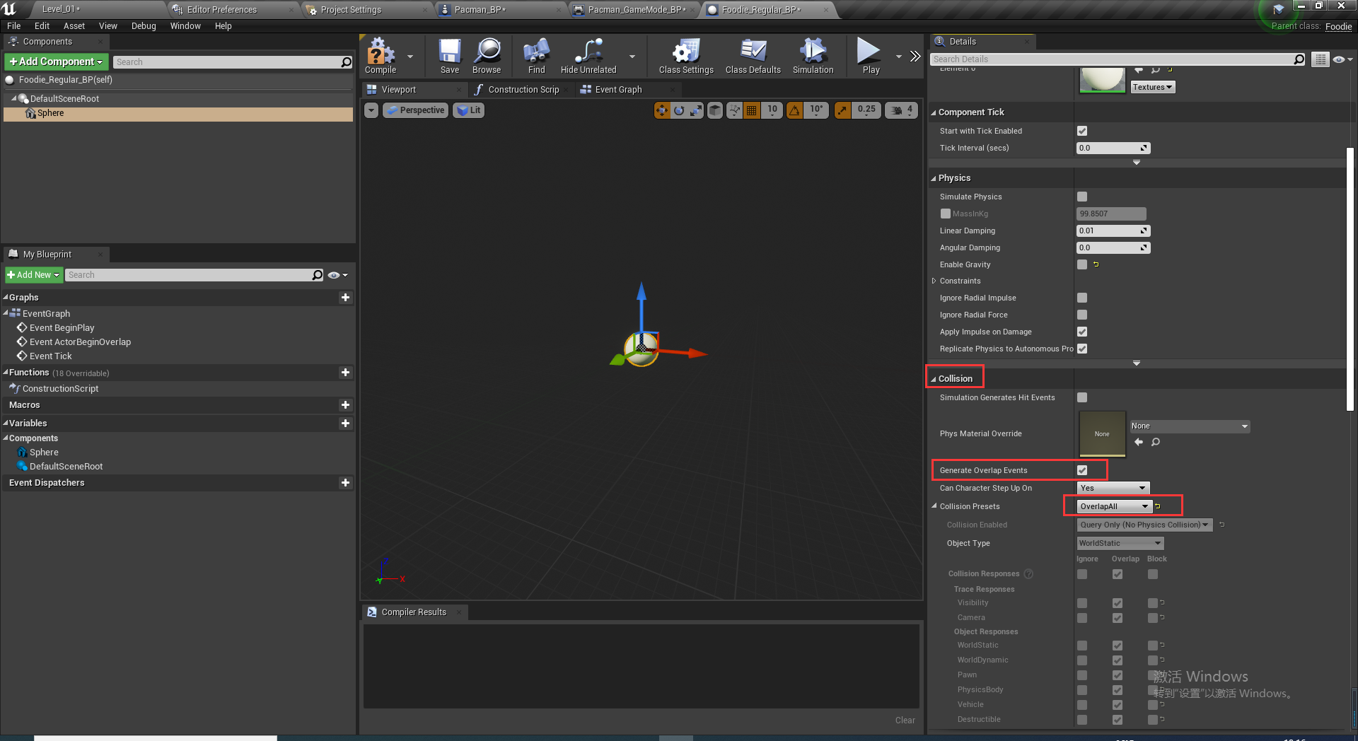 Ue4c吃豆子游戏floating Pawn Movement Csdn博客 