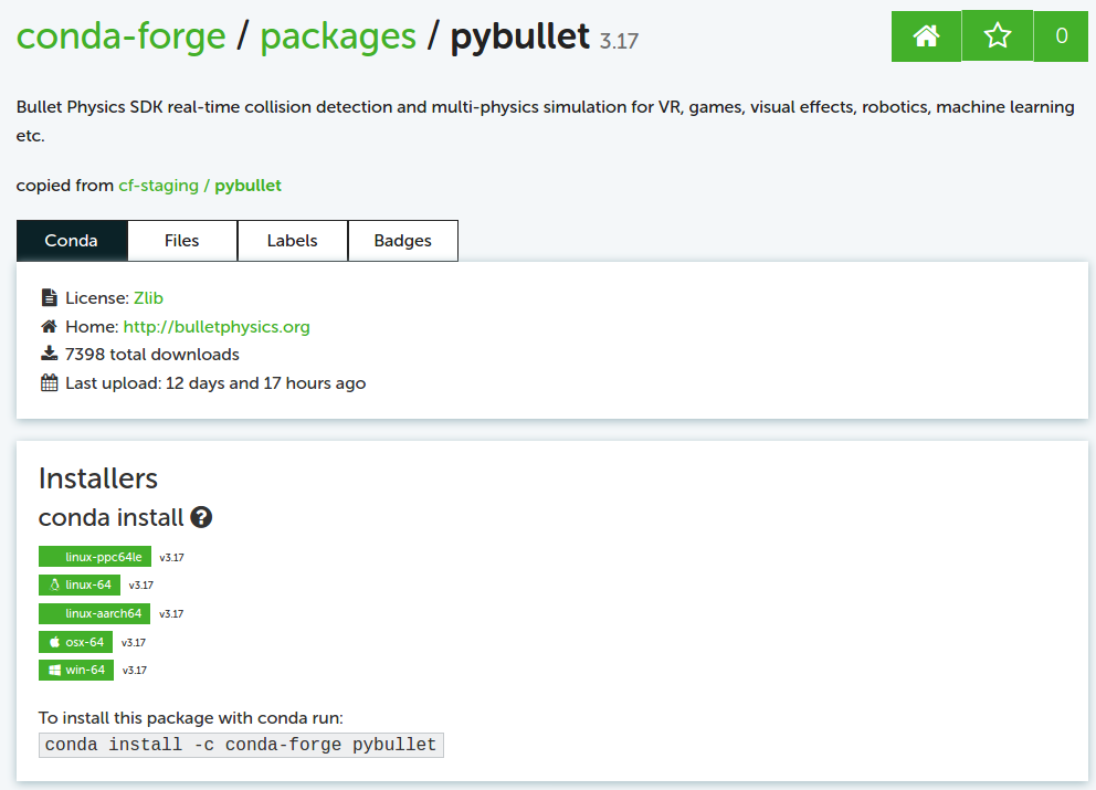 ubuntu16.04 anaconda下安装pybullet_no module named 'pybullet-CSDN博客