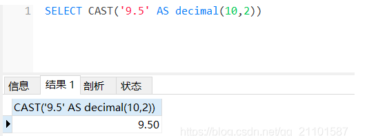 SQL中的cast()函数_sum cast-CSDN博客