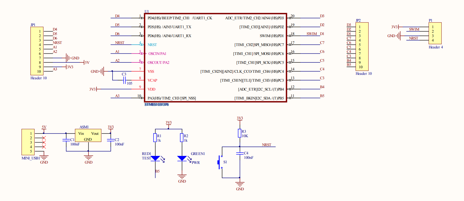 STM8S103F3P6+步进电机28BYJ-48+ULN2003 实现简单的正反转demo_stm8s驱动步进马达-CSDN博客