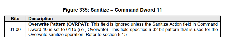 NVMe1.4b—Sanitize命令_sanitize overwrite-CSDN博客