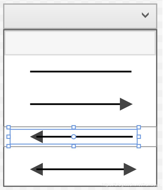 Wpf Xaml 自定义combobox 实现选择 带方向箭头的链接线条wpf Listbox Background 中画带箭头的线 Csdn博客