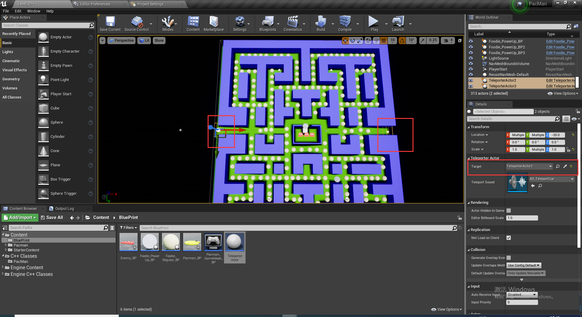 UE4C++吃豆子游戏_floating pawn movement-CSDN博客