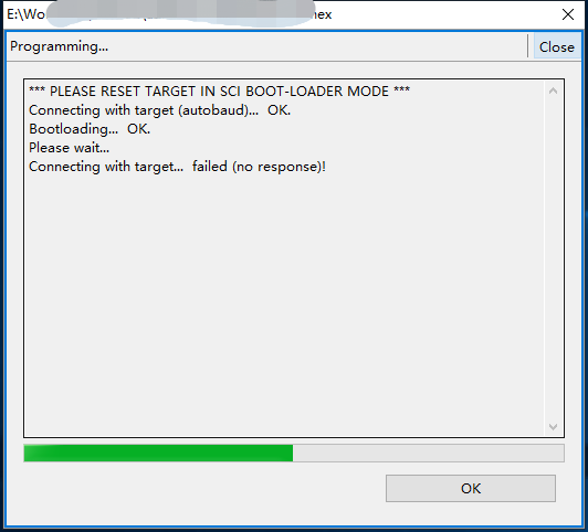 C2prog 串口烧录出现connecting With Target Failedno Responsec2prog Can烧写 