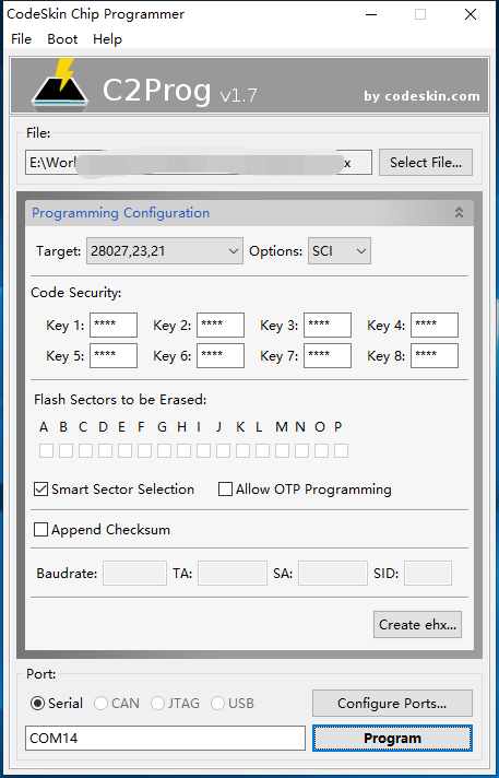 C2prog 串口烧录出现connecting With Target Failedno Responsec2prog Can烧写 