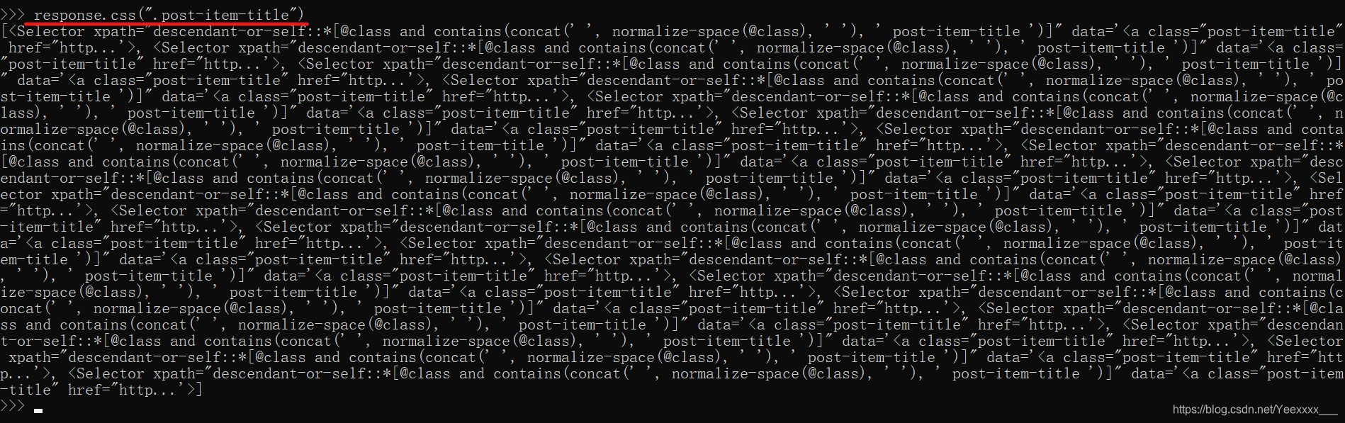 Scrapy框架(3):css选择器解析数据scrapy Css Csdn博客 3446