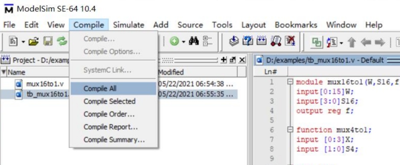 ModelSim SE-64 10.4的使用及书本121页个人实验_mmodelsimse10.4-CSDN博客