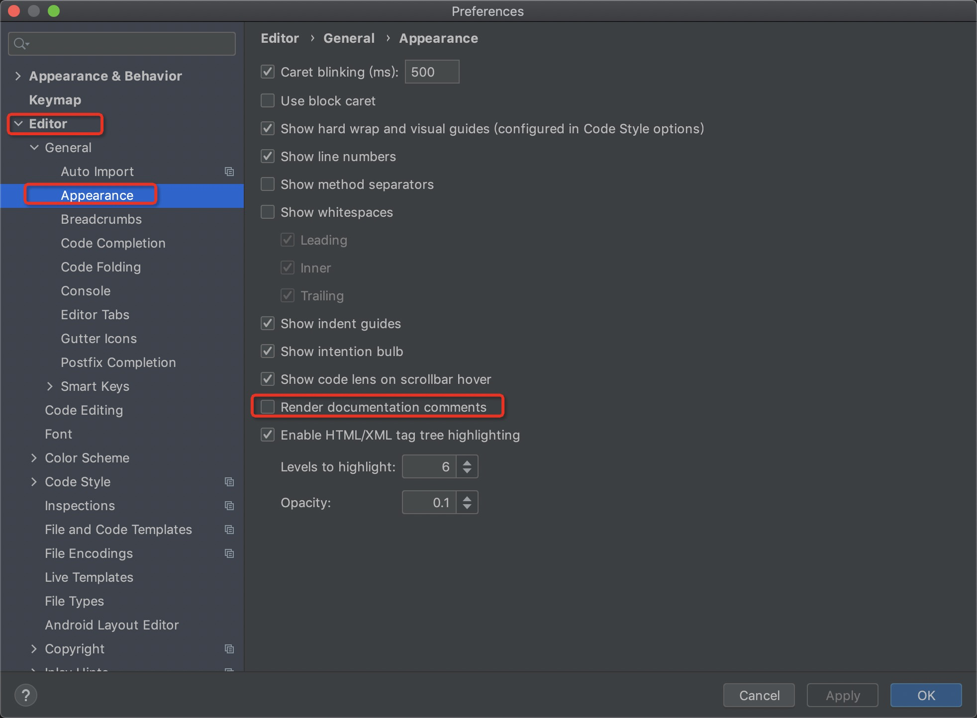 默认关闭IDEA的注释doc的rendered view模式_toggle rendered view-CSDN博客